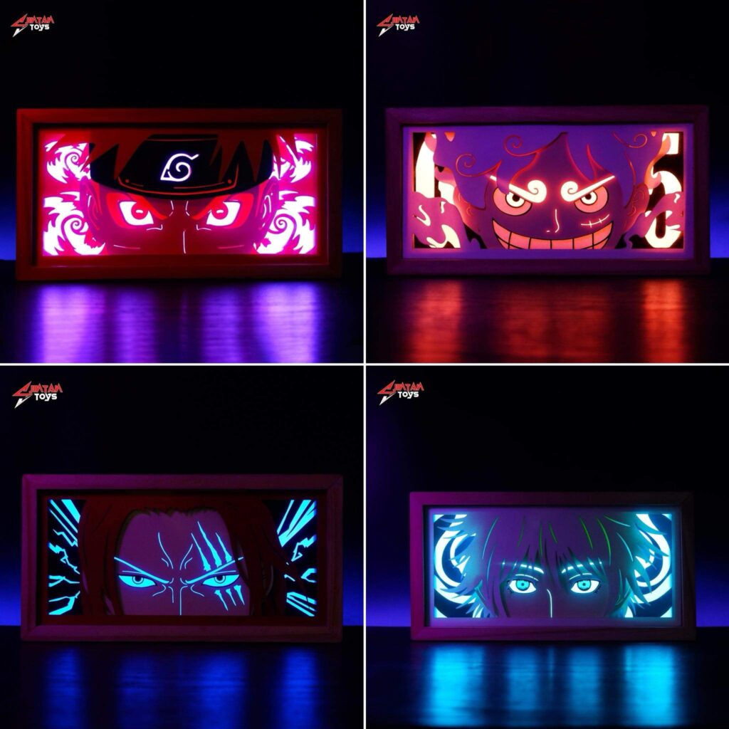 LED 3D Light Box Anime (Black Box /ជ័រ) - JINTAN Toys & Coffee, Anime ...