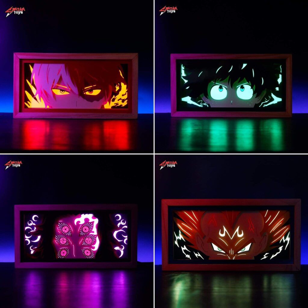 LED 3D Light Box Anime (Black Box /ជ័រ) - JINTAN Toys & Coffee, Anime ...