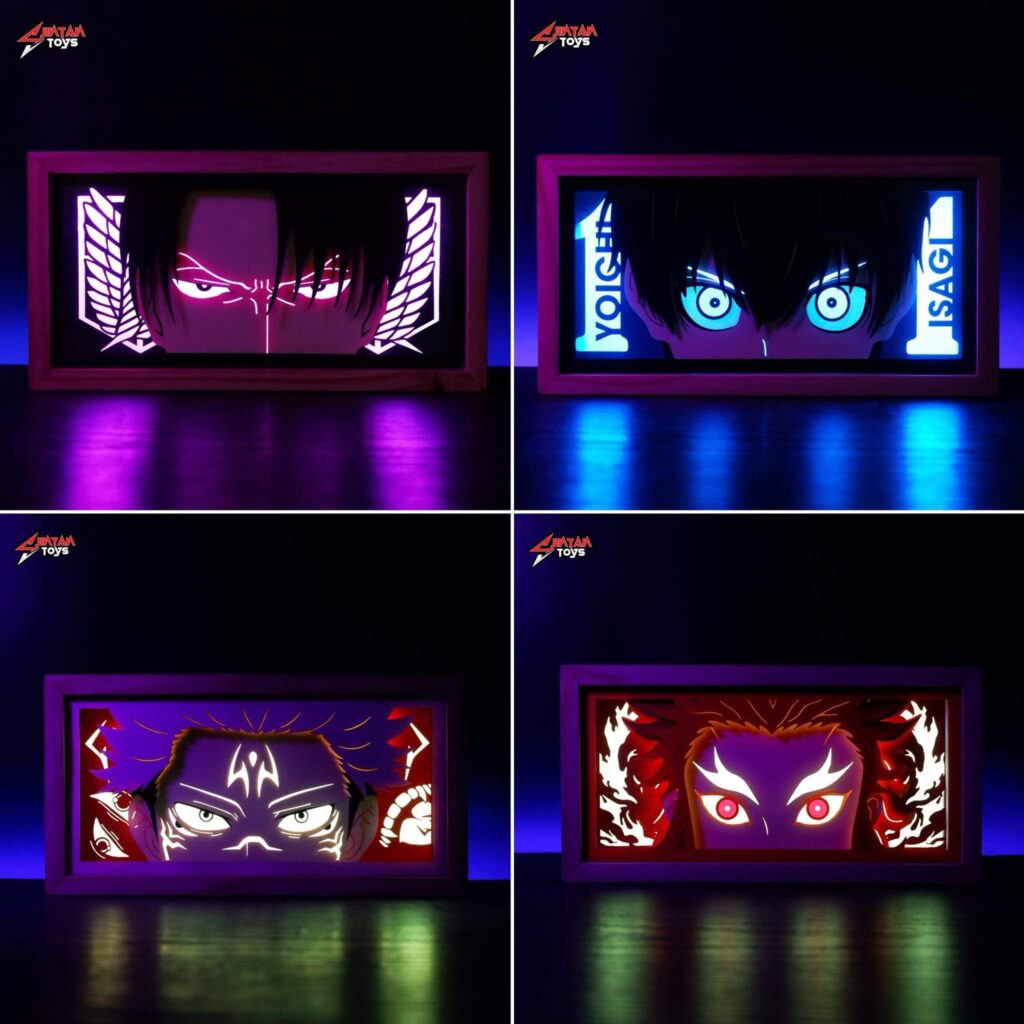LED 3D Light Box Anime (Wood/ឈើ) - JINTAN Toys & Coffee, Anime, Kampot ...