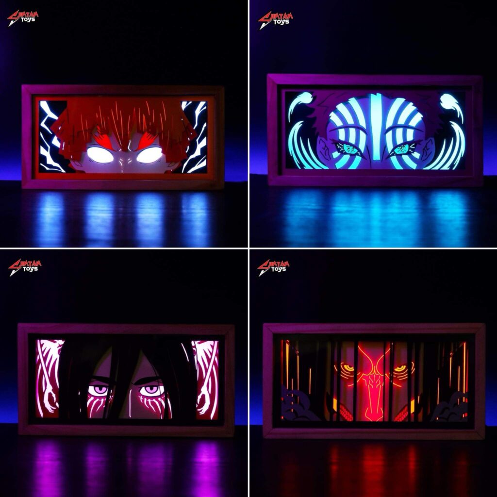 LED 3D Light Box Anime (Black Box /ជ័រ) - JINTAN Toys & Coffee, Anime ...