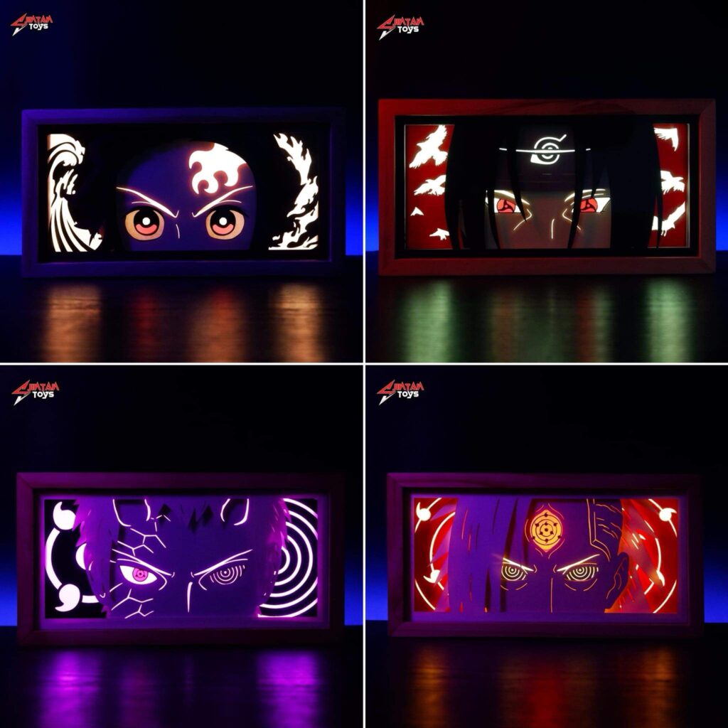 LED 3D Light Box Anime (Black Box /ជ័រ) - JINTAN Toys & Coffee, Anime ...